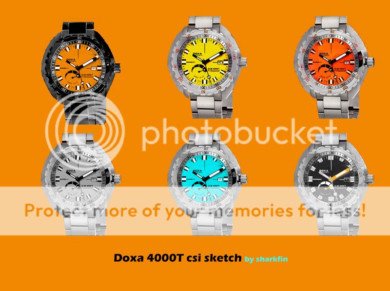 TimeZone : Dive Watches » What do you think of the upcoming Doxa 4000T?